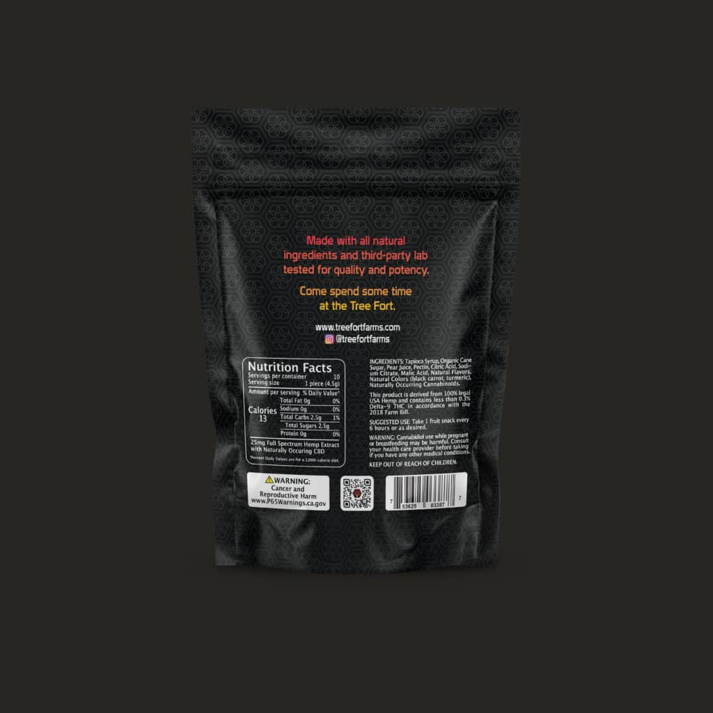 CBD Vegan Fruit Snacks 250 - Tree Fort